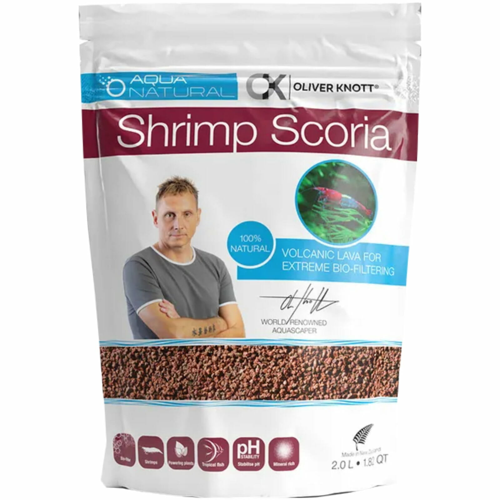 Aquarium Central -Aqua Natural Oliver Knott Shrimp Soil 2 Litre ...